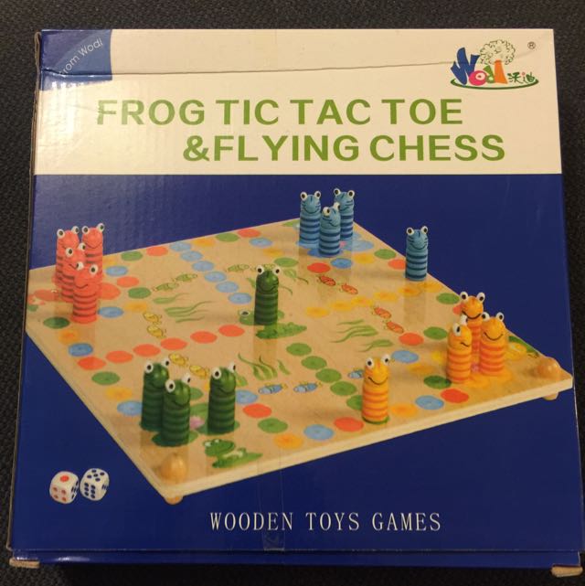 Brand New Frog Tic Tac Toe & Flying Chess (2 Sets), Hobbies & Toys ...