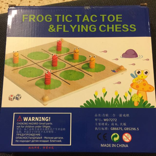 Brand New Frog Tic Tac Toe & Flying Chess (2 Sets), Hobbies & Toys ...