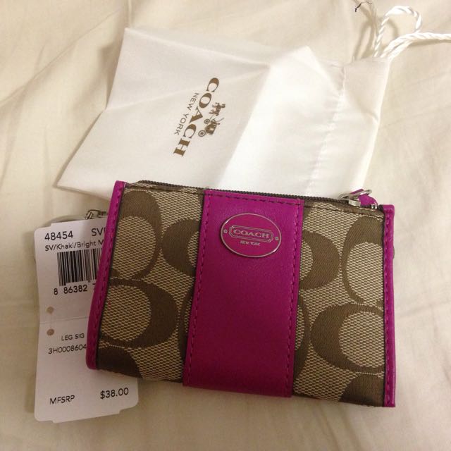 Coach Zipper Coin Purse With Card Compartments, Women's Fashion, Bags ...