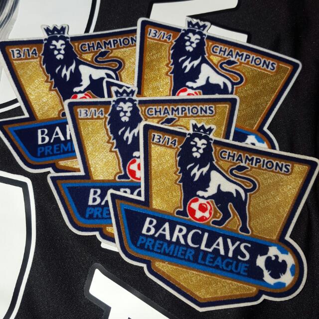 EPL 13/14 League Champion Gold Patch, Sports Equipment, Sports & Games ...