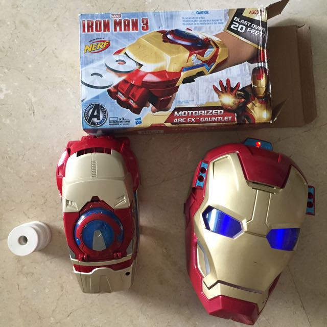 Iron Man 3 Mask and Motorized Gauntlet with Rapid Fire., Hobbies & Toys ...
