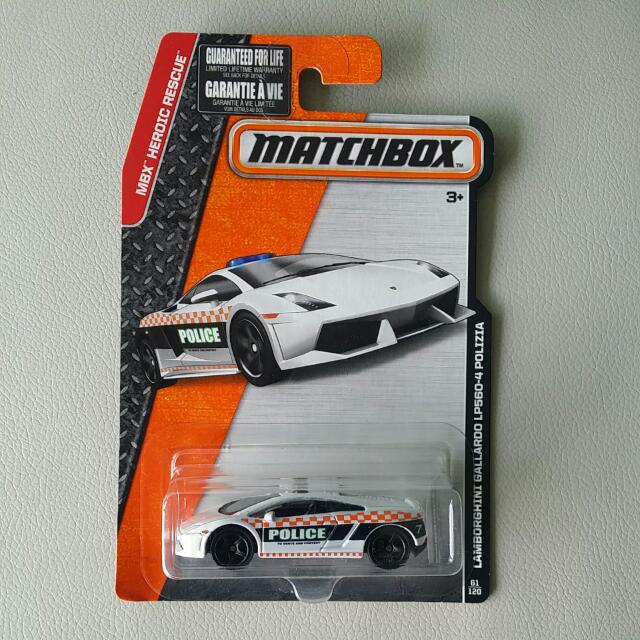 Matchbox Lamborghini Gallardo Police Car, Hobbies & Toys, Toys & Games ...