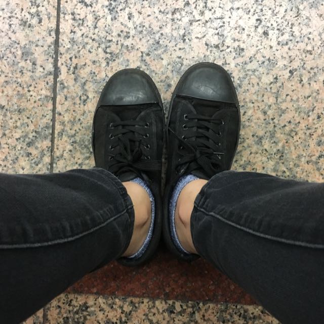 Plain Black Shoe [SOLD OUT], Men's Fashion, Footwear, Casual shoes on ...