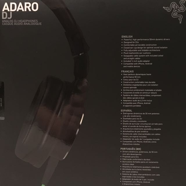 Razer Adaro DJ, Audio, Headphones & Headsets on Carousell