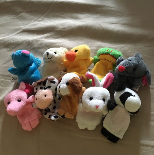 Assorted Animal Finger Puppets-set of 10 animals, Hobbies & Toys, Toys ...