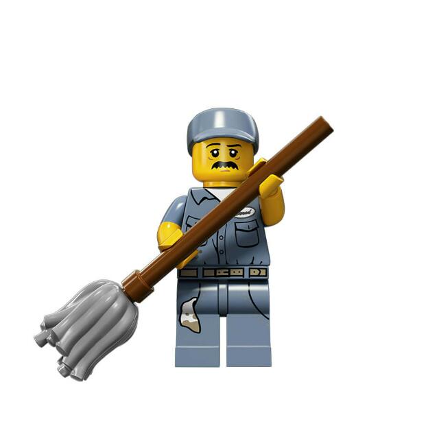 LEGO Minifigures Series 15 Janitor, Hobbies & Toys, Toys & Games on ...