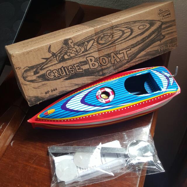 Vintage Inspired Speed Boat Tin Toy, Hobbies & Toys, Memorabilia ...