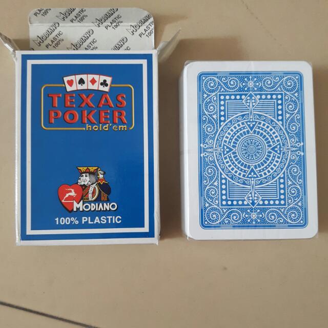 Modiano Jumbo Poker Playing Cards - Light Blue , Hobbies & Toys, Toys ...