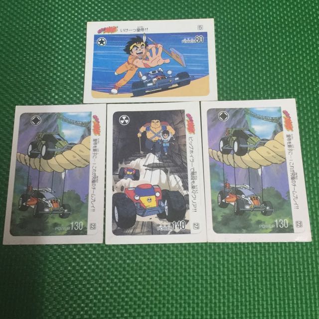 80's Old Tamiya Racing Mini 4WD Cards, Everything Else on Carousell