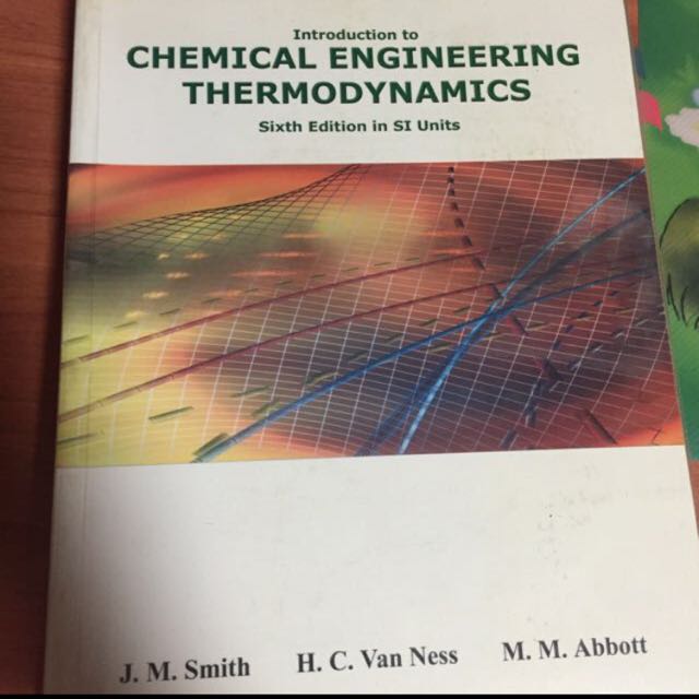 Introduction To Chemical Engineering Thermodynamics, Hobbies & Toys ...