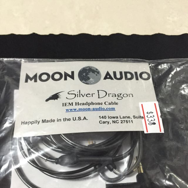 (Reserved) Original Moon Audio Silver Dragon IEM Cable, Computers ...