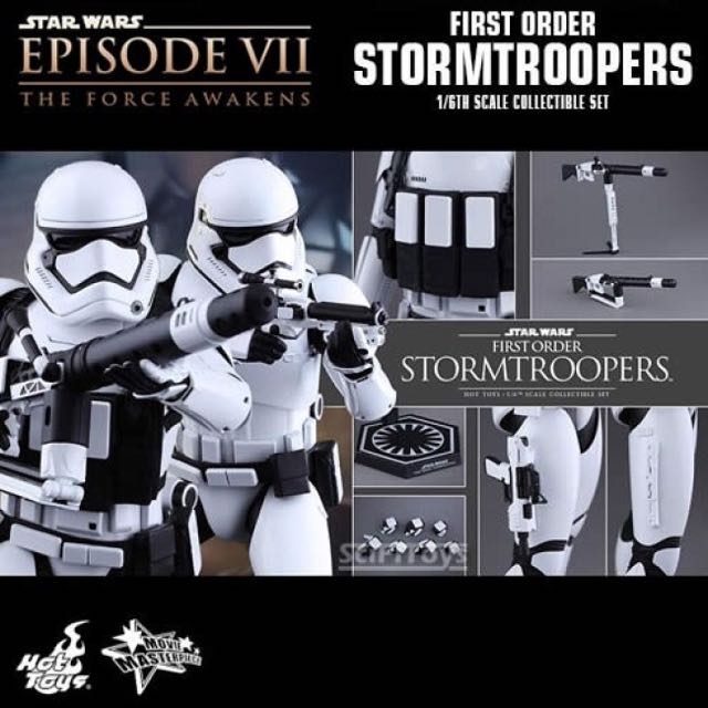 Star Wars Hot Toys First Order Stormtrooper Set MMS319, Hobbies & Toys ...