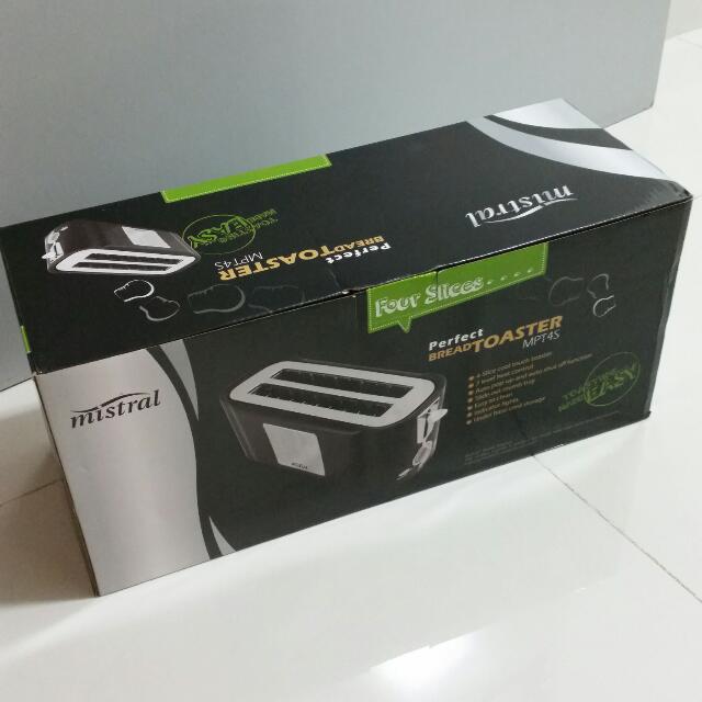 Brand New Mistral 4 Slice Bread Toaster, TV & Home Appliances, Kitchen ...