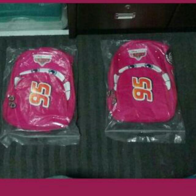 Disney Pixar CARS School Bag ( PINK COLOUR LEFT -> 2 PCS ), Babies ...