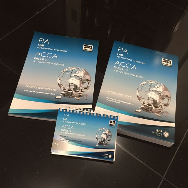 BPP ACCA F1 Study Text/Revision Kit/Passcard, Hobbies & Toys, Books ...