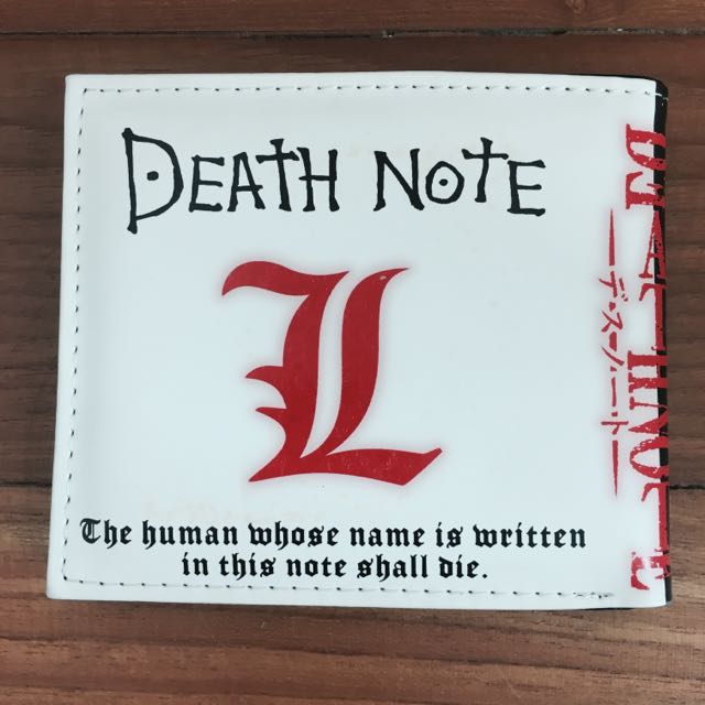 Death Note Wallet, Men's Fashion, Watches & Accessories, Wallets & Card ...