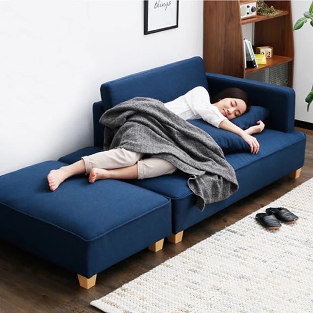 Japanese Style Minimalistic Fabric Sofa Set, Furniture, Sofas on Carousell
