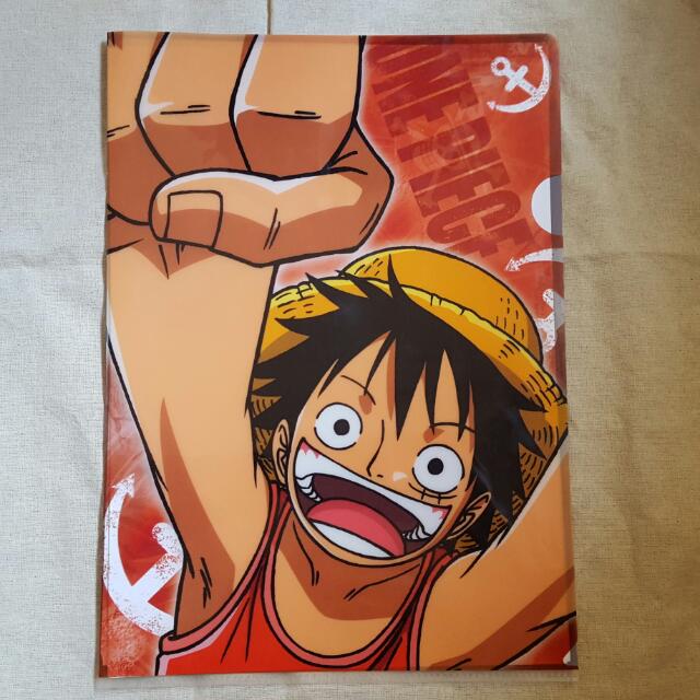 ONE PIECE A4 Clear File - LUFFY, Hobbies & Toys, Memorabilia ...