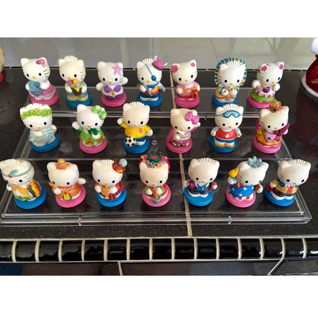Rare!Hello Kitty Figurines $100 Full Set, Hobbies & Toys, Toys & Games ...