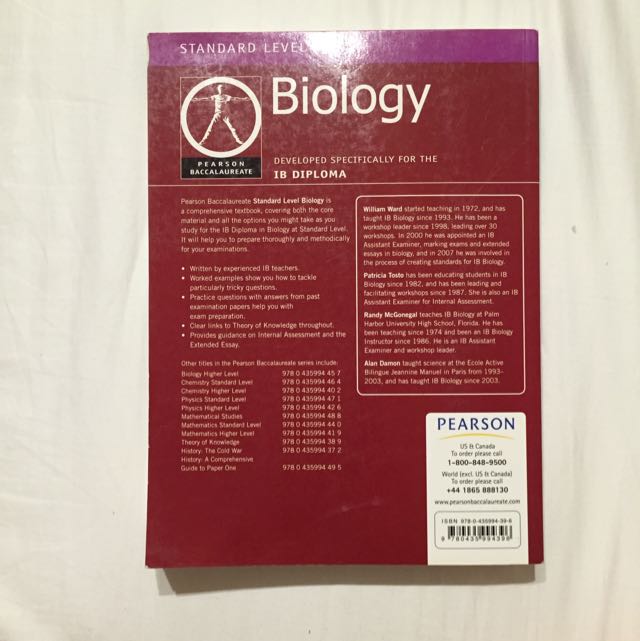 SL Biology IB Pearson Guidebook, Hobbies & Toys, Books & Magazines ...