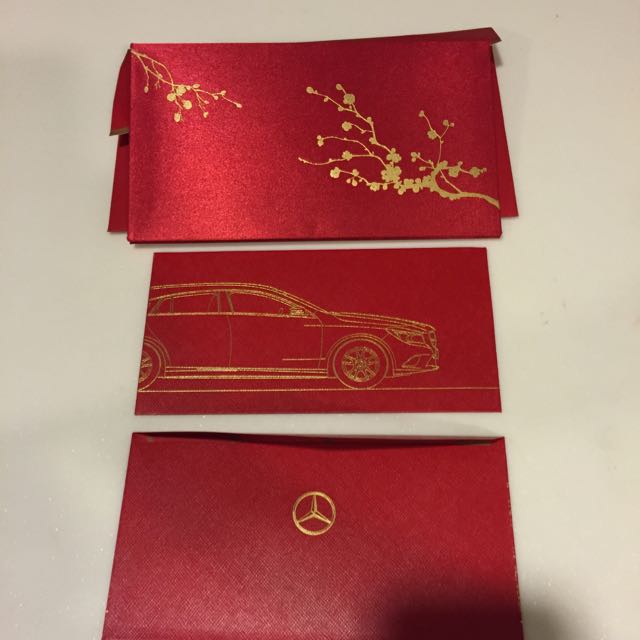 Bnib Mercedes Red Packet, Women's Fashion, Bags & Wallets, Wallets ...