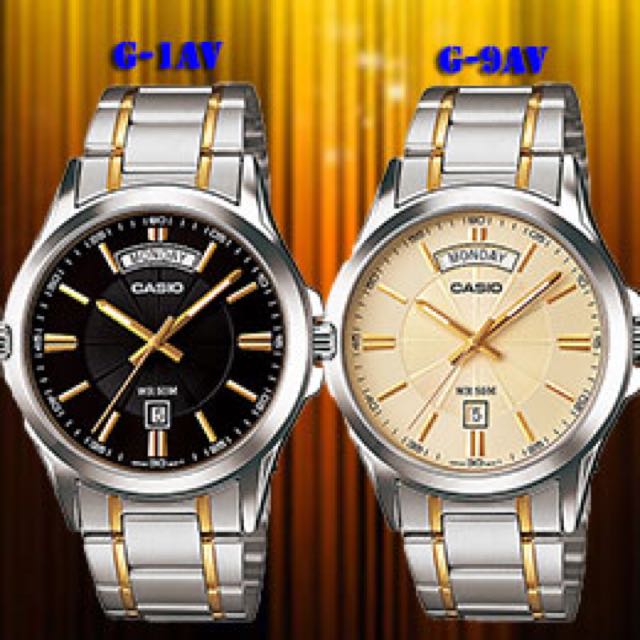 Casio Classic Two Tone Men Analog watch Mtp-1381g, Mobile Phones ...