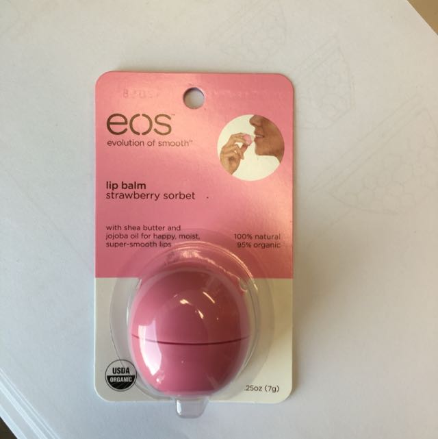 eos Lip Balm - Strawberry Sorbet, Women's Fashion, Jewelry & Organisers ...