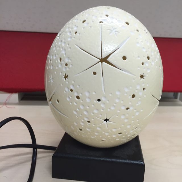 Ostrich Egg Lamp, Furniture & Home Living, Home Decor, Other Home Decor ...