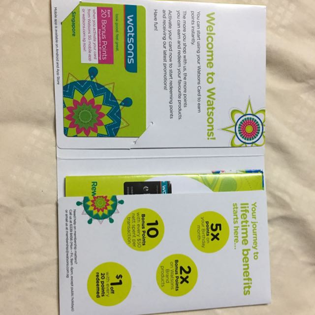 Watsons Membership Card, Everything Else on Carousell