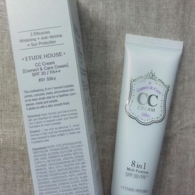 Etude House Correct & Care CC Cream #Silky, Beauty & Personal Care ...