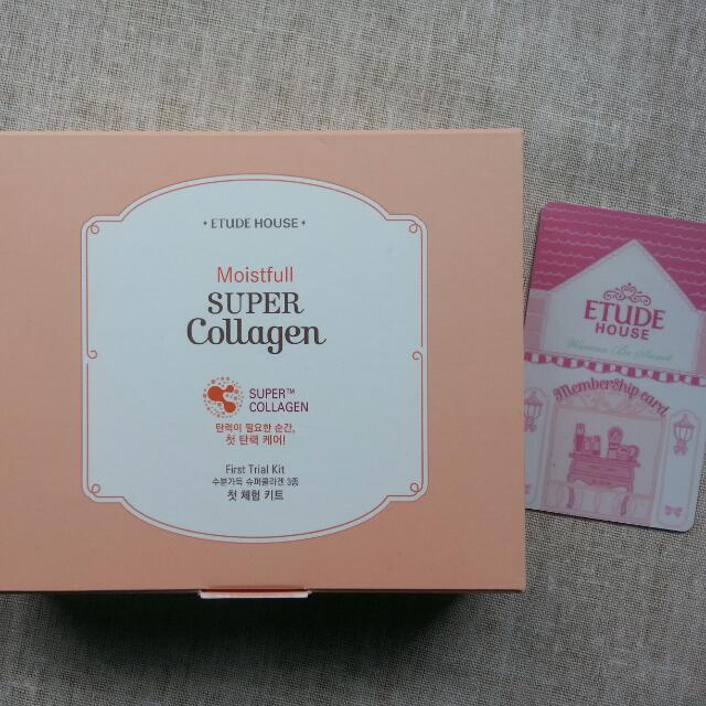 Etude House Moistfull Super Collagen First Trial Kit, Beauty & Personal ...