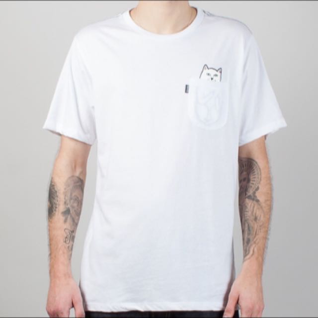 RIPNDIP LORD NERMAL WHITE (AUTHENTIC), Men's Fashion, Tops & Sets ...