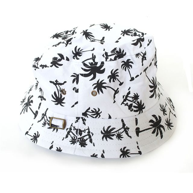 PALM TREE WHITE BUCKET HAT, Women's Fashion, Watches & Accessories ...