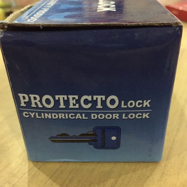 PROTECTO Bronze Cylinder Door Lock, Furniture & Home Living, Furniture ...