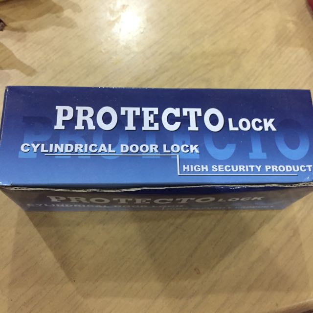 PROTECTO Bronze Cylinder Door Lock, Furniture & Home Living, Furniture ...