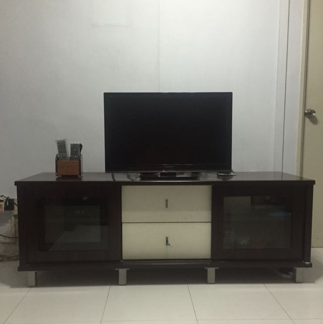 Wooden TV Console (Moving house sale), Furniture & Home Living ...