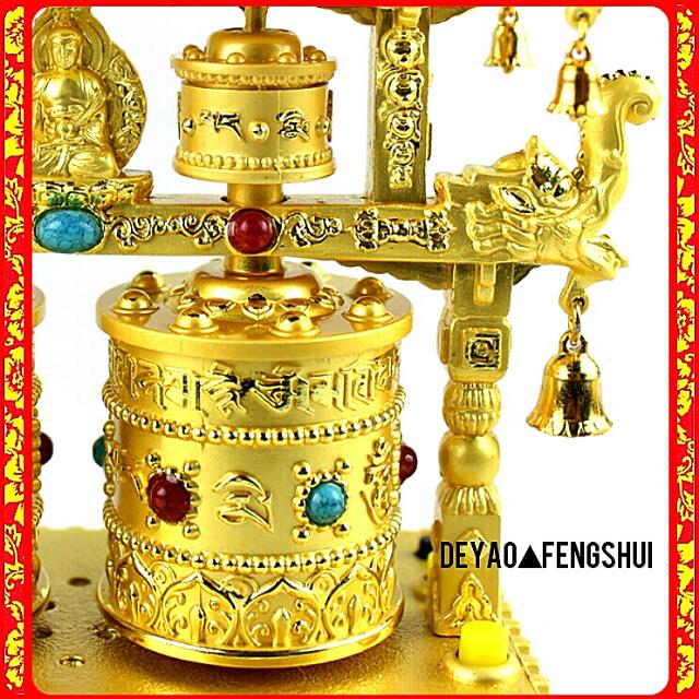 BN Tibet Style Solar Prayer Wheels Solar Powered Dharma Wheel Car Home ...