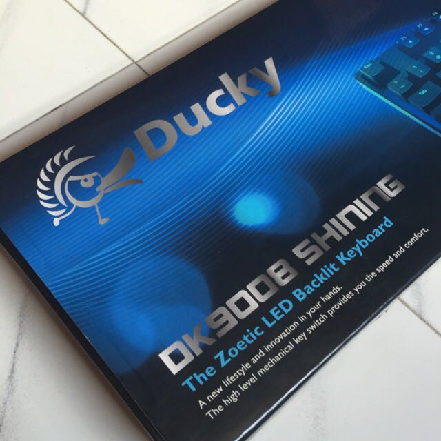Ducky Shining DK9008 Backlit Mechanical Keyboard Brown Switch W/ Wrist ...