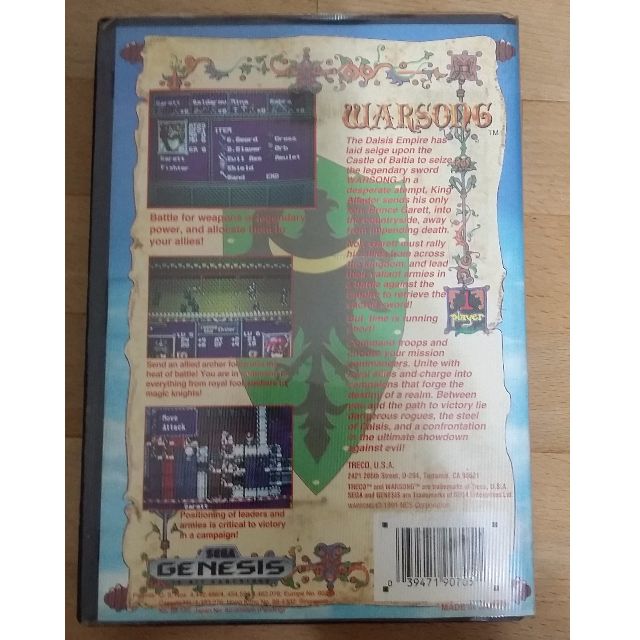 Sega Genesis/Megadrive Game - Warsong (RESERVED), Hobbies & Toys, Toys ...