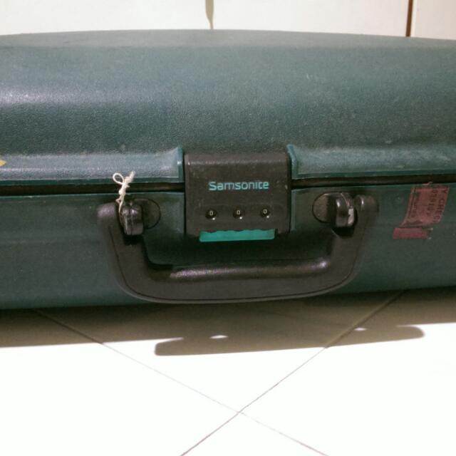 [RESERVED] *Made in USA* Samsonite Oyster GLX (Green) Hardshell Luggage ...