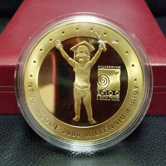 NTUC Income Singapore Mint Limited Edition Aluminum Bronze 2000 ...