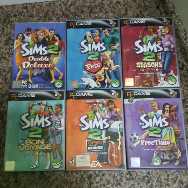 Sims 2 PC Game collection (Base game + 5 themed expansion packs + 7 ...