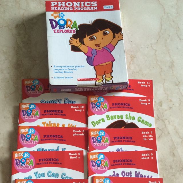 Set 6: 12 Dora Phonics Reading Program, Hobbies & Toys, Books ...