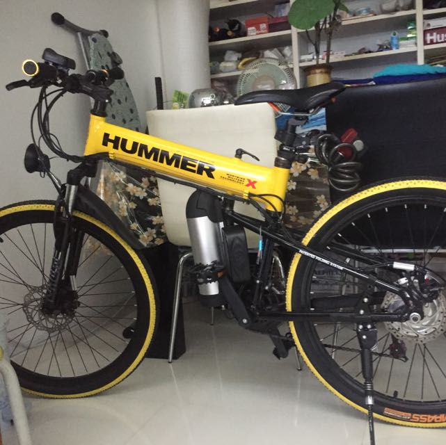 Electric Hummer Folding Bicycle Lta Approved, Sports Equipment ...
