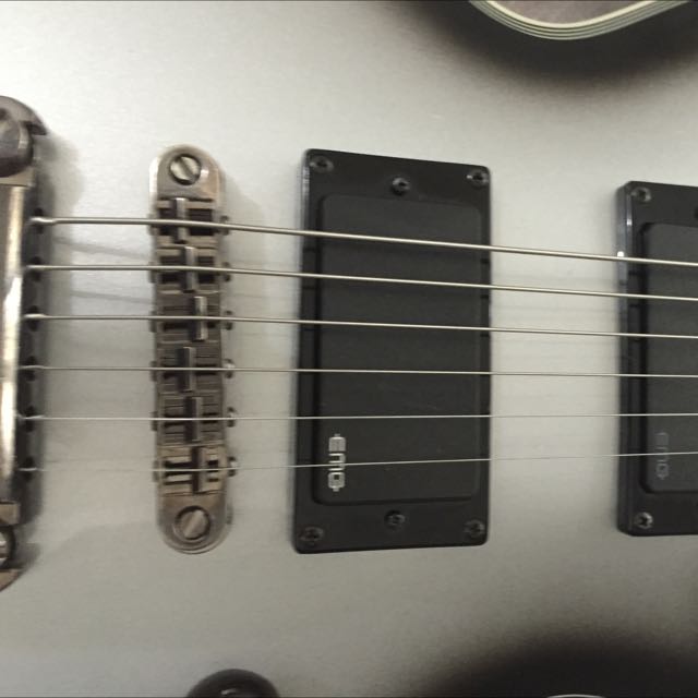 ESP LTD EC-1000 Silver Sunburst, Hobbies & Toys, Music & Media, Music ...