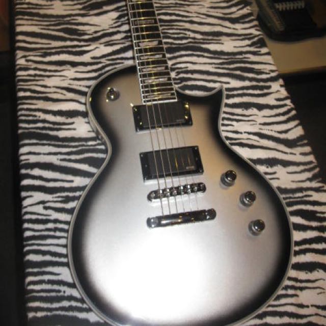 ESP LTD EC-1000 Silver Sunburst, Hobbies & Toys, Music & Media, Music ...