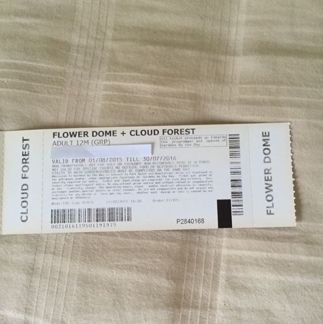 Gardens By The Bay Flower Dome And Cloud Forest Tickets, Tickets ...