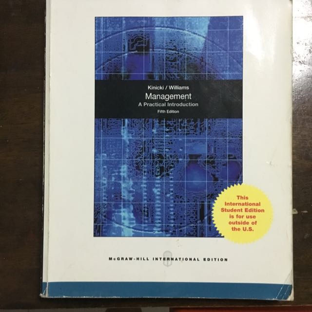 Management A Practical Introduction, Hobbies & Toys, Books & Magazines ...