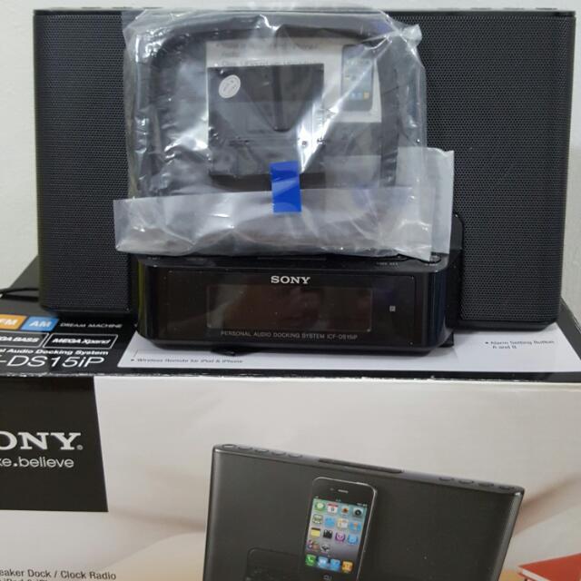 Sony Personal Audio Docking System Radio Alarm, Computers & Tech, Parts ...