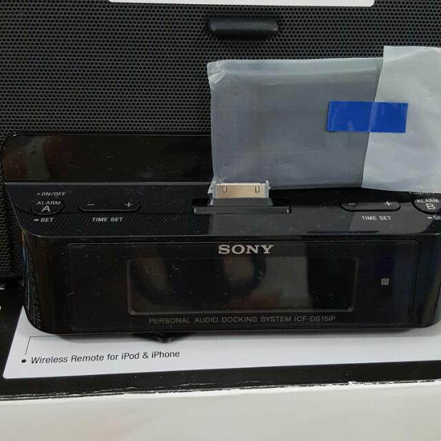 Sony Personal Audio Docking System Radio Alarm, Computers & Tech, Parts ...